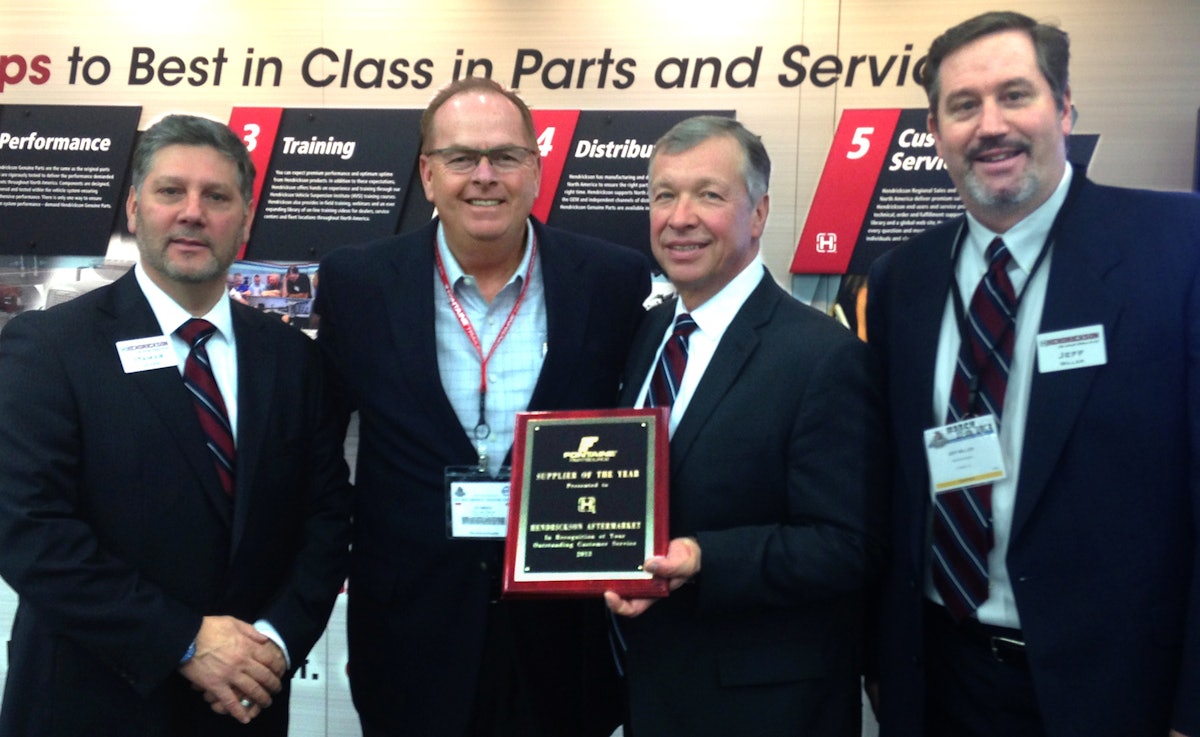 Hendrickson wins supplier award from Fontaine PartSource | Trucks ...