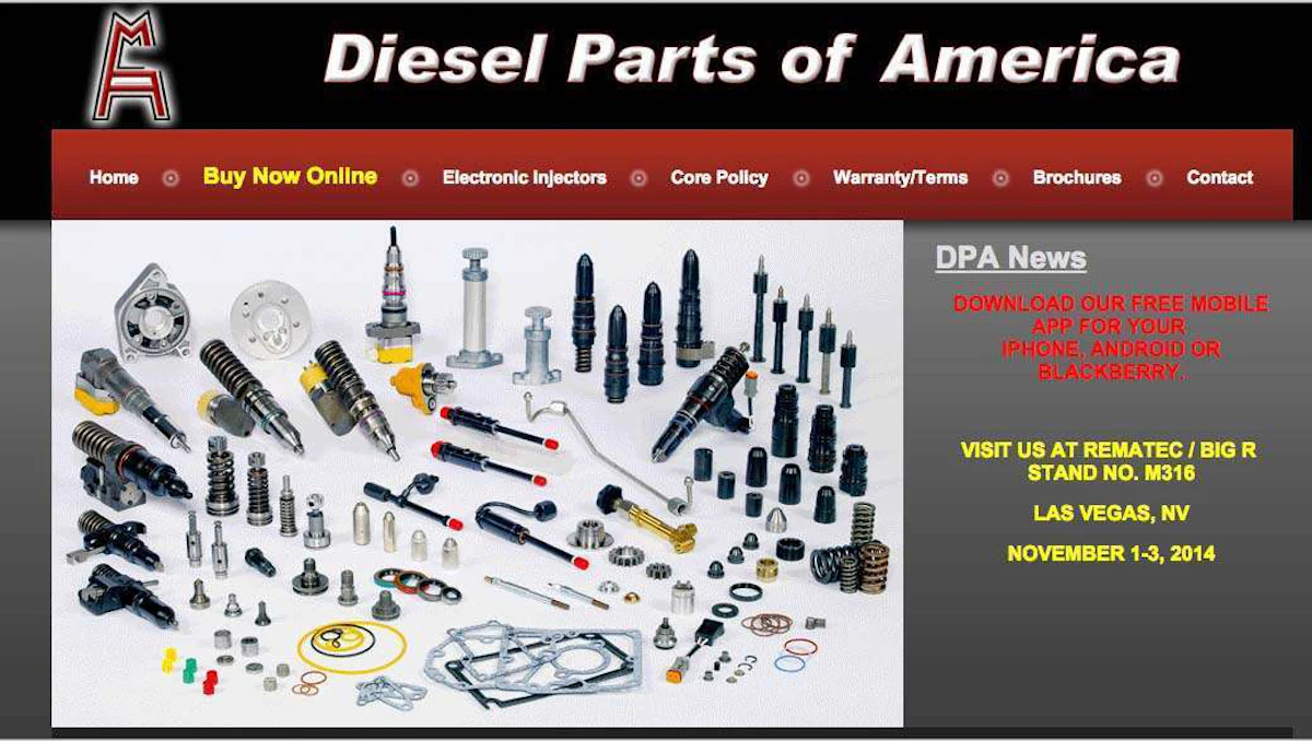 Diesel Parts of America publishes new website, smartphone apps | Trucks ...
