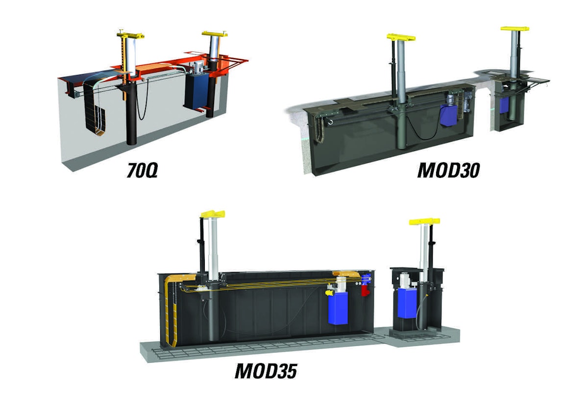 Heavy-duty retrofittable inground lifts from Rotary Lift | Trucks ...