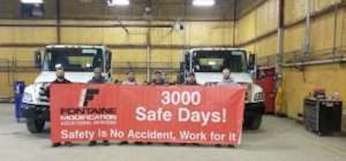 Fontaine Modification celebrates safety milestone | Trucks, Parts, Service