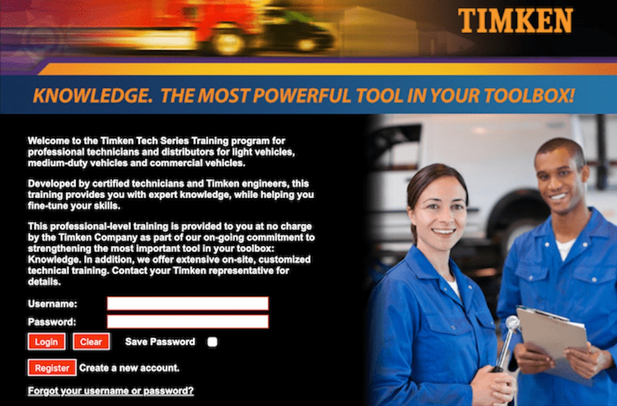 Timken releases technician training materials | Trucks, Parts, Service