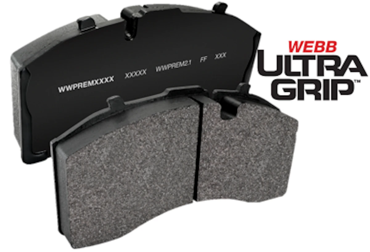 Webb introduces new UltraGrip air disc brake pads | Trucks, Parts, Service
