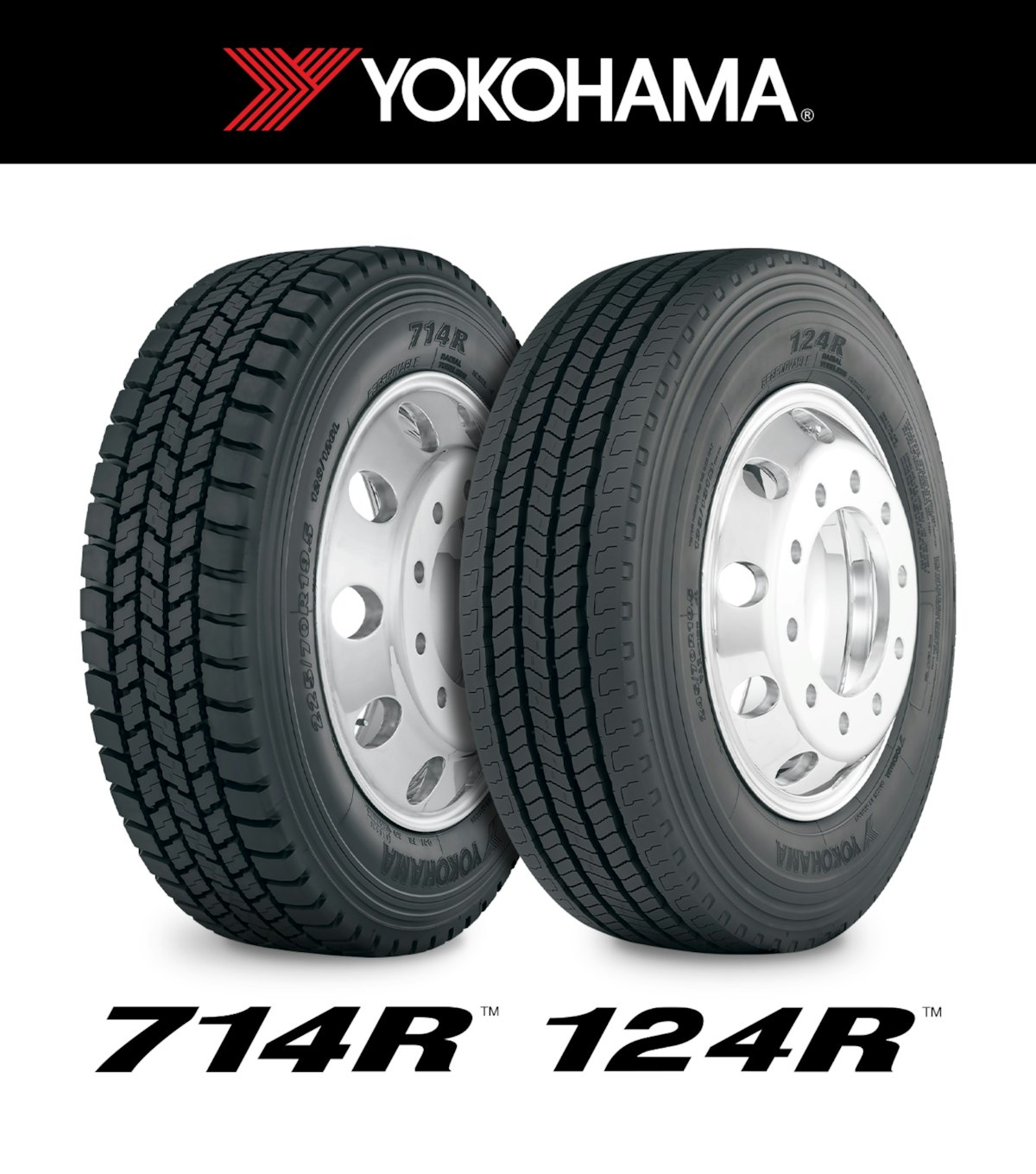 Yokohama expands sizes for 124R and 714R commercial tires | Trucks ...